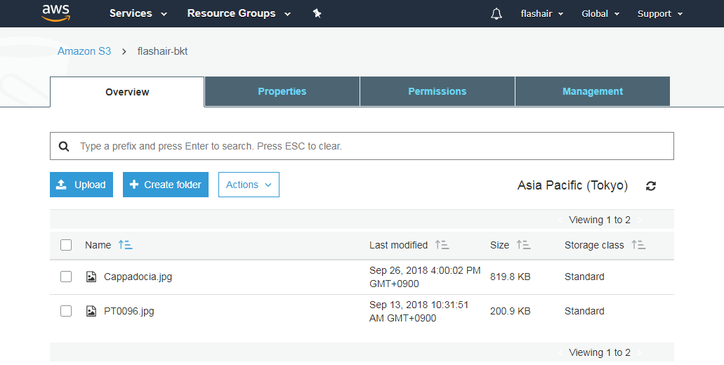 FlashAir Developers - Connecting from FlashAir to Amazon AWS 2 (Execution)