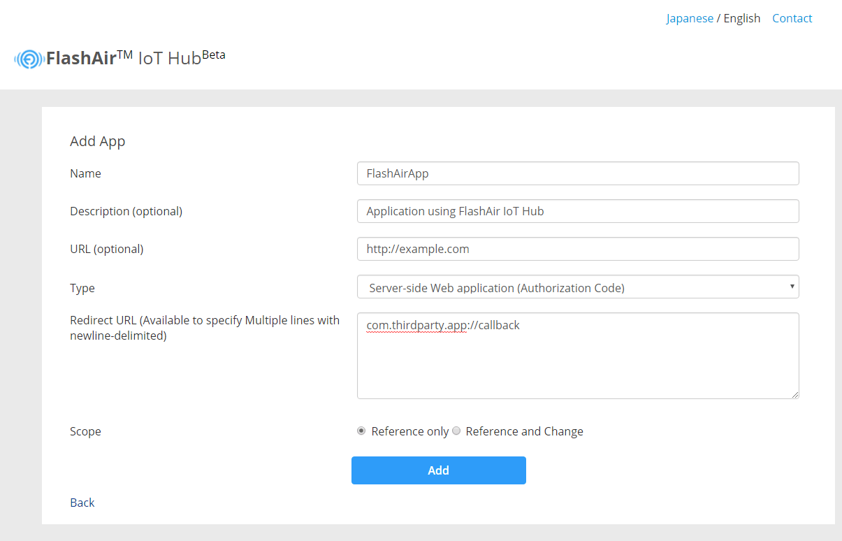 FlashAir Developers - How to use FlashAir IoT Hub API