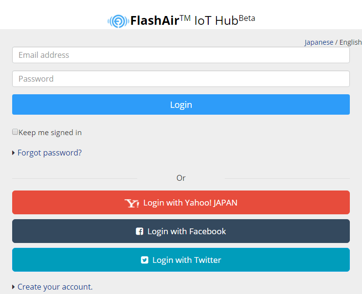 FlashAir Developers - How to use FlashAir IoT Hub API