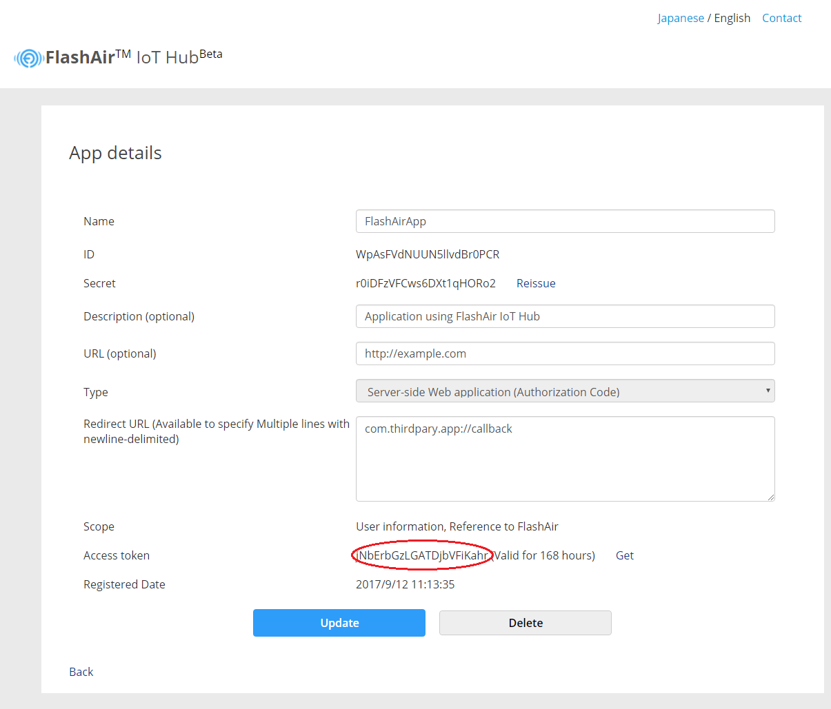 FlashAir Developers - How to use FlashAir IoT Hub API