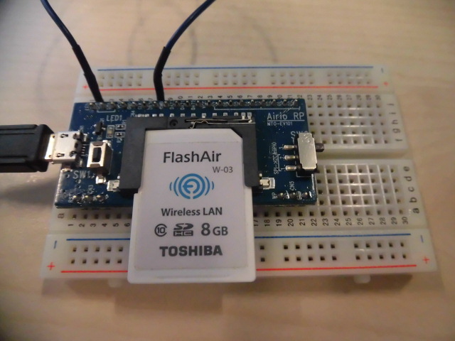 FlashAir Developers - Application example of GPIO function