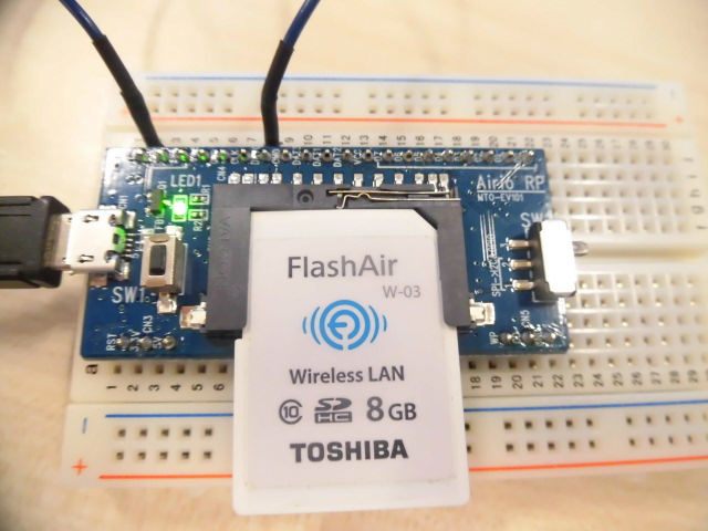 FlashAir Developers - Application example of GPIO function