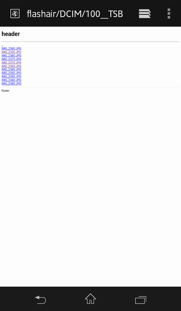 FlashAir Developers - Getting A List of Contents 1