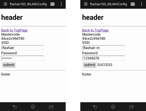 FlashAir Developers - Changing FlashAir SSID and Network Password